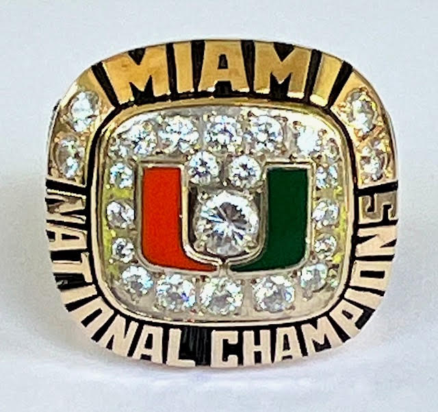 1991 Miami Hurricanes Football National Championship Ring – TJ Kaye ...
